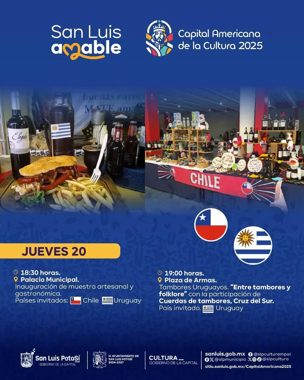 Chile y Uruguay protagonizan muestra cultural en San Luis Potosí, Capital Americana de la ...