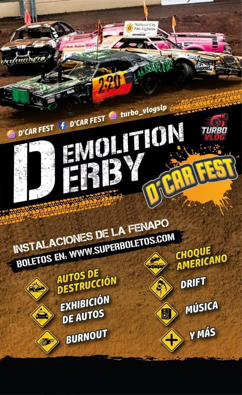 Demolition Derby llega a la Fenapo el 1 de febrero de 2026