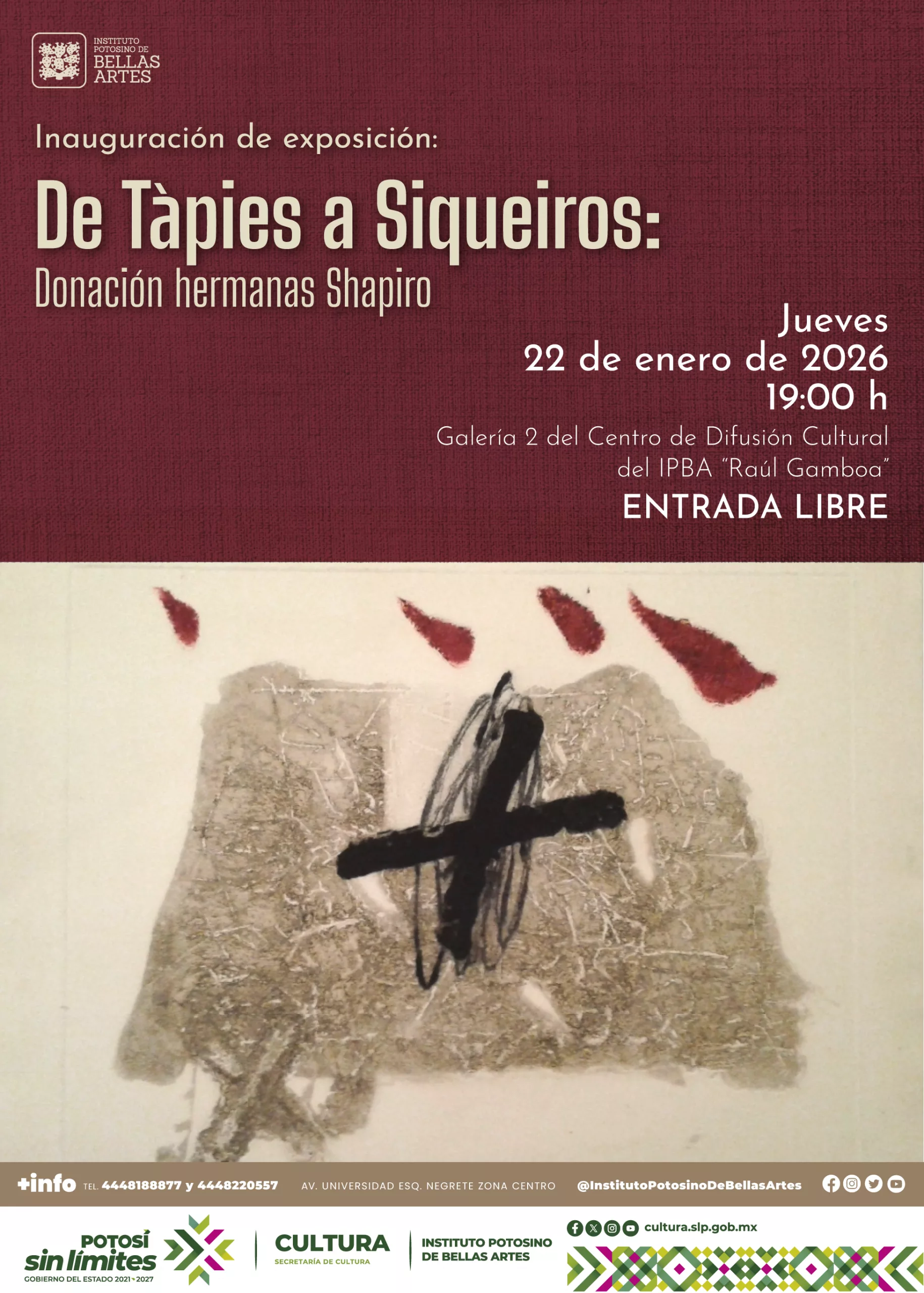 Invitan a la inauguración de la exposición “De Tàpies a Siqueiros ...